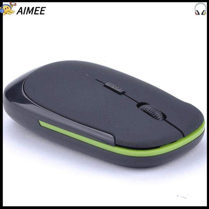AIMEE Durable Ultra Thin Optical Adjustable DPI Wireless Mouse Gaming ...