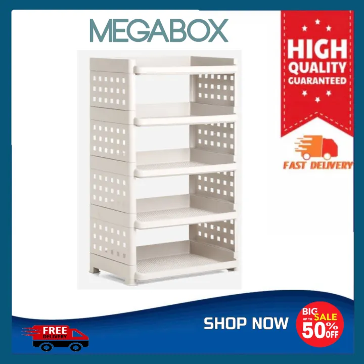 Megabox 5-Layer Utility Rack - Light Gray | Lazada PH