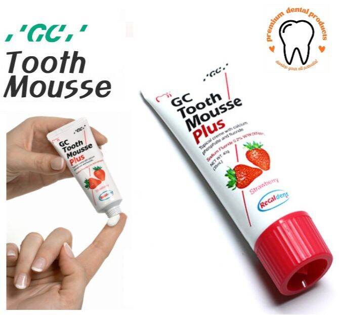TOOTH MOUSSE PLUS 40g(35mL)®[GC/MADE IN JAPAN] STRAWBERRY FLAVOR ...