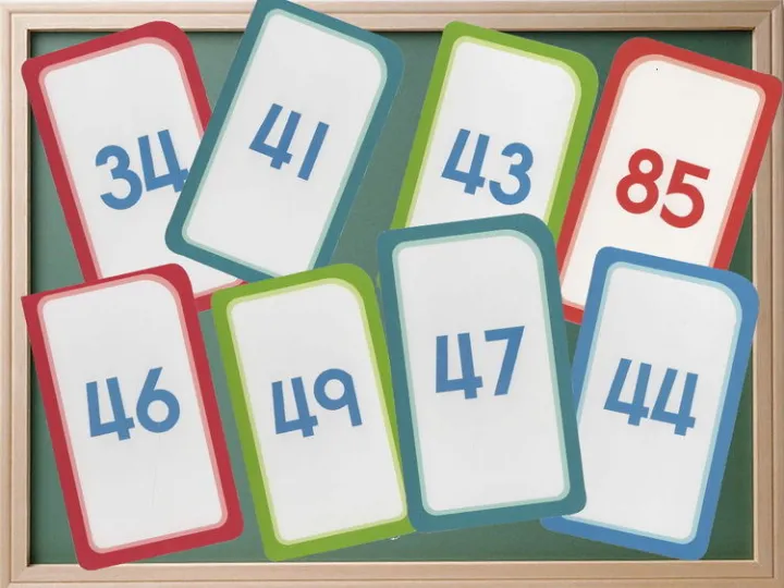 Number 1-100 school zone flash card numbers | Lazada PH