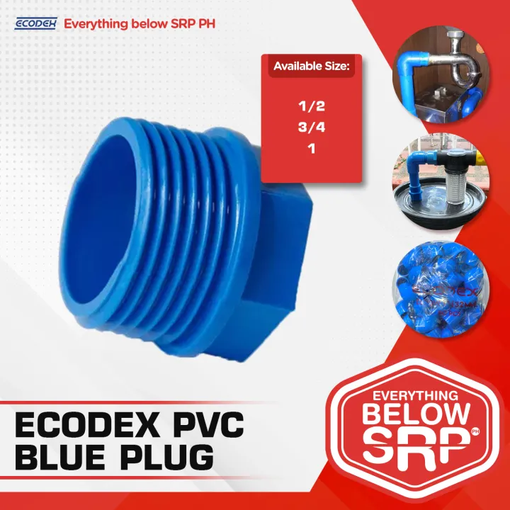 ECODEX PVC Blue Plug (10pcs) | Lazada PH