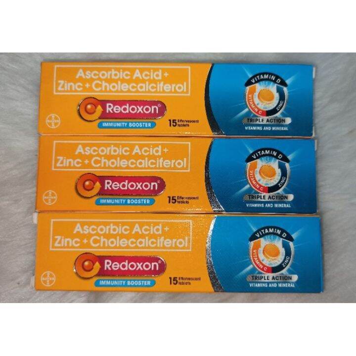 Redoxon Triple action Effervescent Tablet 15s August2024 | Lazada PH