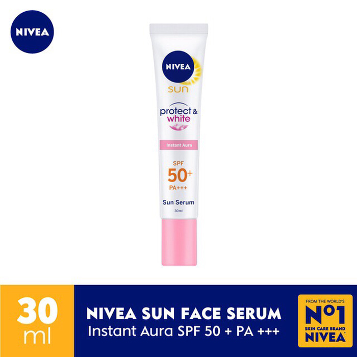 NIVEA Sun Protect And White Sun Serum SPF 50+ PA+++ BPOM / Sunscreen ...