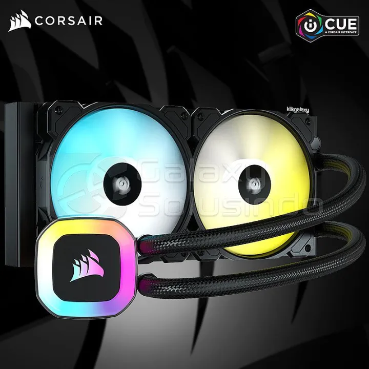 Corsair H100 RGB 240mm Liquid CPU Cooler | Lazada Indonesia