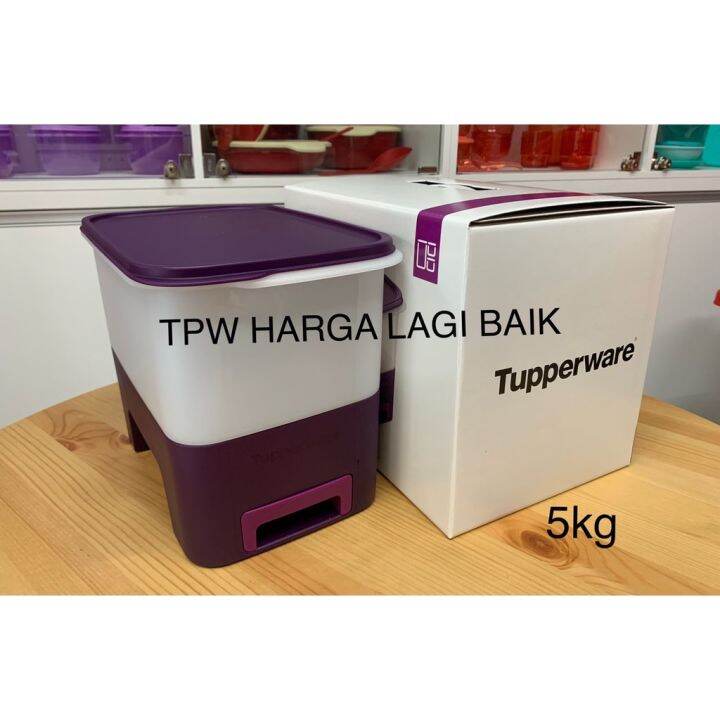 Tupperware Rice Smart Dispenser , Bekas Beras, Tong Beras 5kg | Lazada