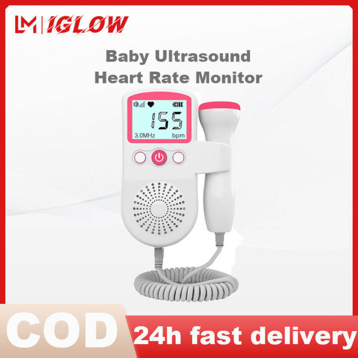 Fetal Doppler Heartbeat Detector Portable Ultrasound Pregnant Baby ...