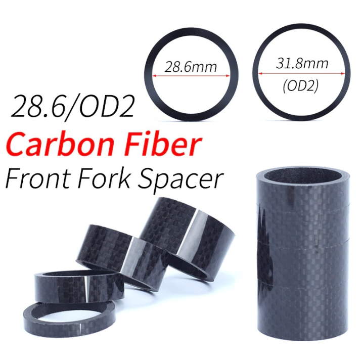 1Set/5Pcs MTB Road Bike Bicycle Headset Stem Carbon Fiber Washer 1-1/8 ...