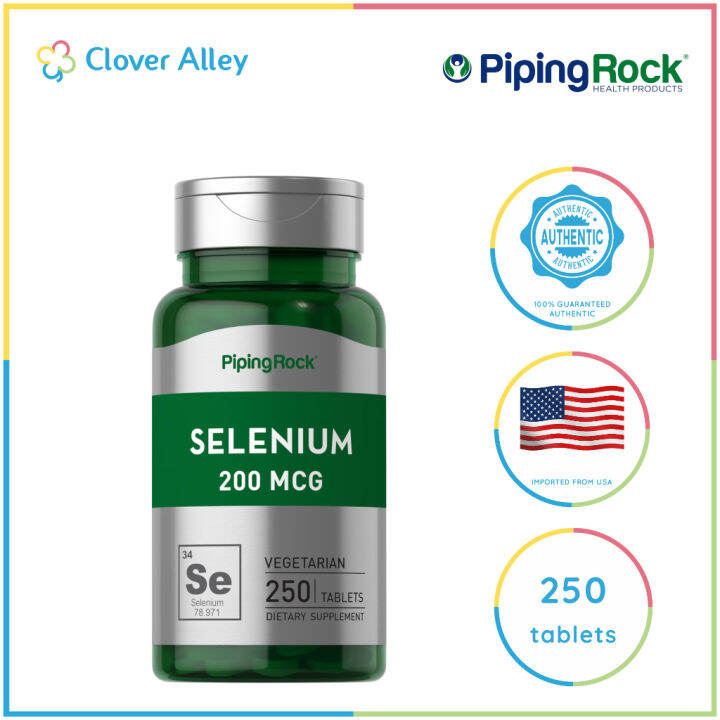 Pipingrock Selenium, 200 mcg, 250 Tablets | Lazada PH