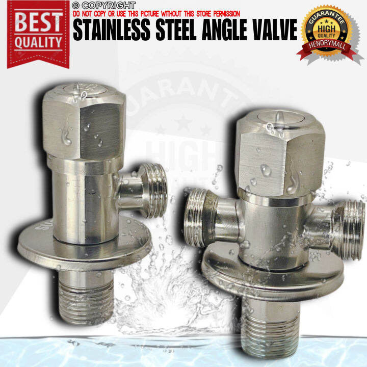 SUS304 Stainless Angle Control Stop Valve Single & Double ( 1way & 2way ...