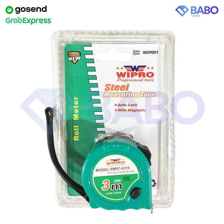WIPRO RM97 Measuring Tape / Meteran Tukang Panjang 3M 16mm meteran roll | Lazada Indonesia