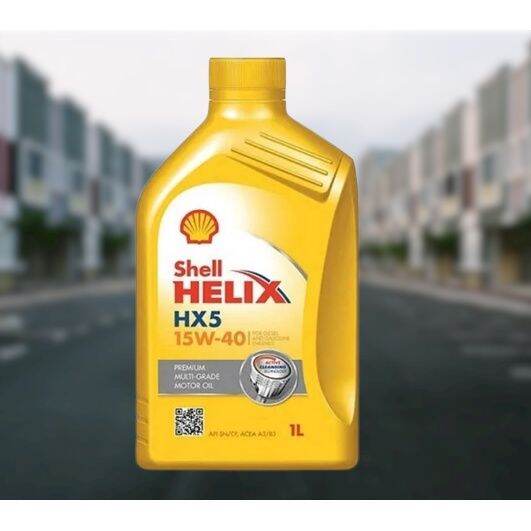 OLI MESIN SHELL HELIX HX5 15W-40 1 LITER 1 L ORIGINAL | Lazada Indonesia