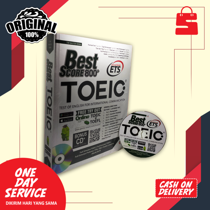 BUKU TES TOEIC TOEFL: BEST SCORE TOEIC BONUS DVD DAN APLIKASI ANDROID ...