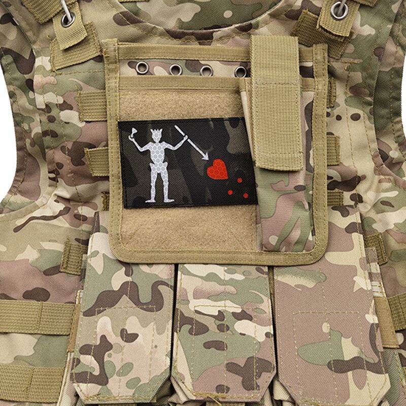 Us Team FlUs Team Flag Black Beard Blackbeard Pirate Flag Patch Edward Forward Reflective Patch ...