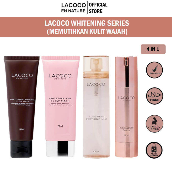 LACOCO Whitening Series Original-lacoco skincare 1 paket glowing | Lazada Indonesia