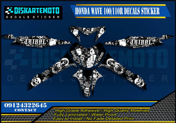 Honda Wave 100/110r Decals Sticker | Lazada PH