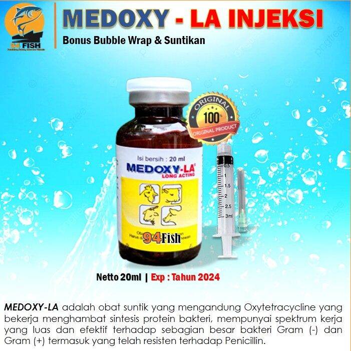 MEDOXY LA Obat Injeksi Unggas Obat Babi Obat Berspektrum Luas 20ml ...