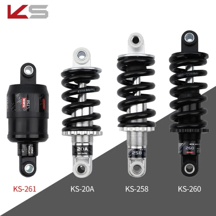 KS Spring Damper Mountain Bike Rear Shocks 120-170mm Folding Bicycle ...