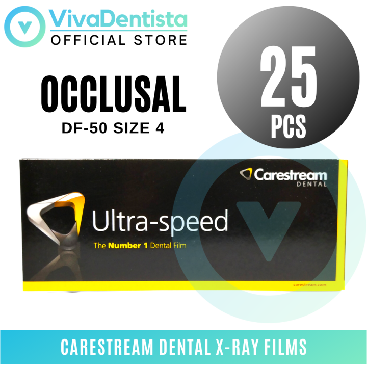 CARESTREAM Dental X-Ray Film Ultra-Speed Size 4 Occlusal Xray ...