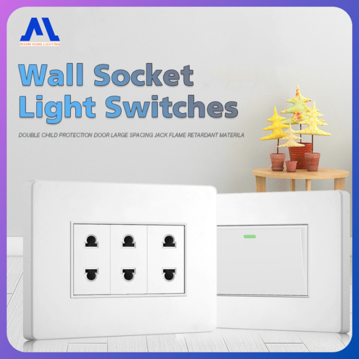 WH Wall Switch for Light Socket / Power Socket Panel Concealed ...