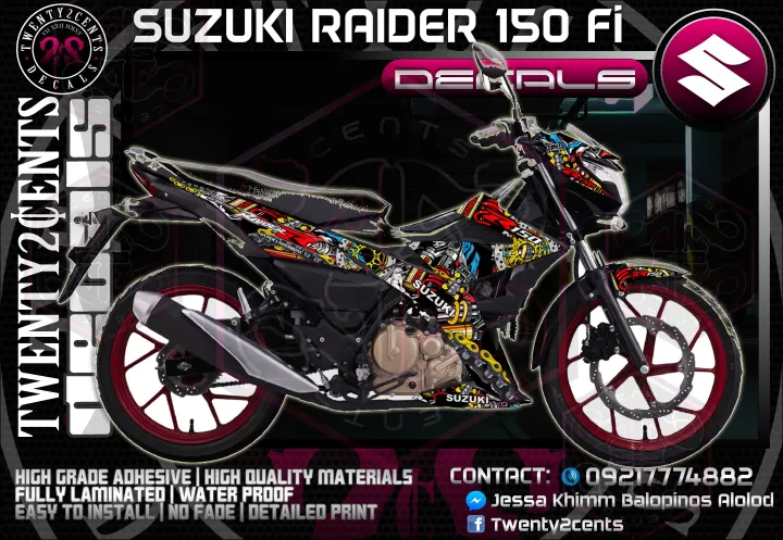 raider 150 fi thai concept sticker decals | Lazada PH