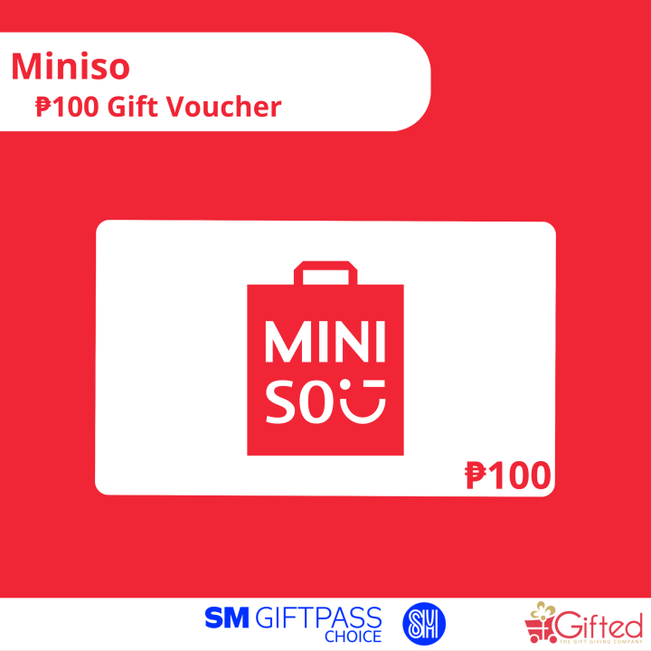 Miniso PHP 100 Gift Voucher | Lazada PH