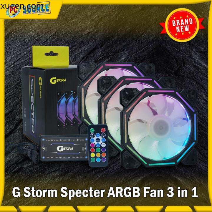 【READY STOCK】 TGEARS Keytech Storm X3 PRO Music Sync ARGB RGB Fans 3in1 ...