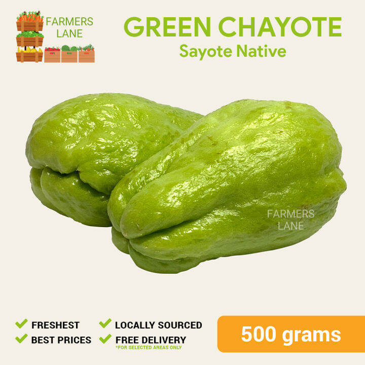 Farmers Lane - Fresh Green Chayote - Sayote - Native - Locally Sourced | Lazada PH