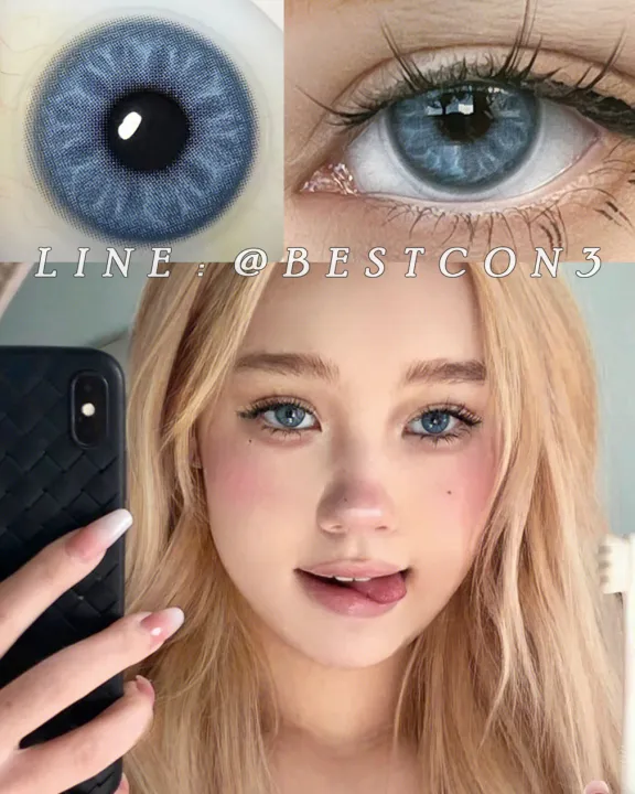 SOFTLENS BIRU IMPORT KOREAN LENS GEM BLUE MASA PAKAI 1 TAHUN NORMAL ...
