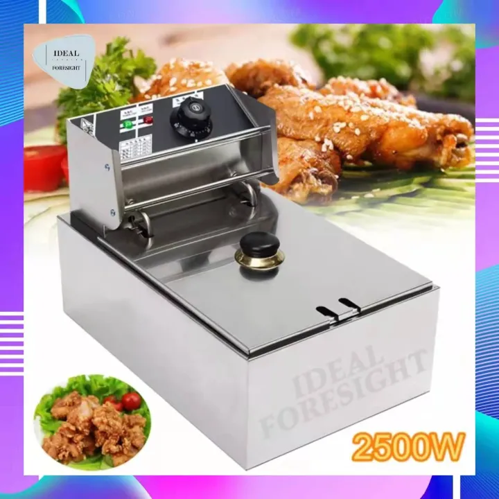 【IDEAL FORESIGHT】 Home Deep Fryer Electric Stainless Steel Deep Oil ...