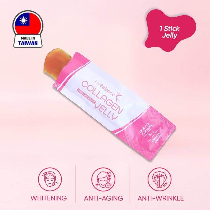 LivBalance Collagen Jelly 1x Glowing Skin, Delay Aging, Healthy Eyes ...