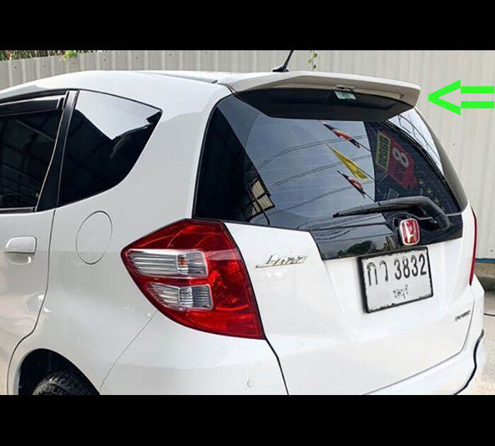 (ส่งฟรี) สปอยเลอร์ Spoiler Jazz GE 2008 2009 2010 2011 2012 2013 ...