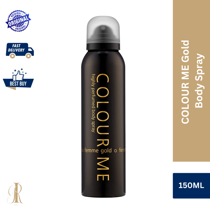 [Original] Colour Me Gold 150ML Body Spray For Women | Lazada