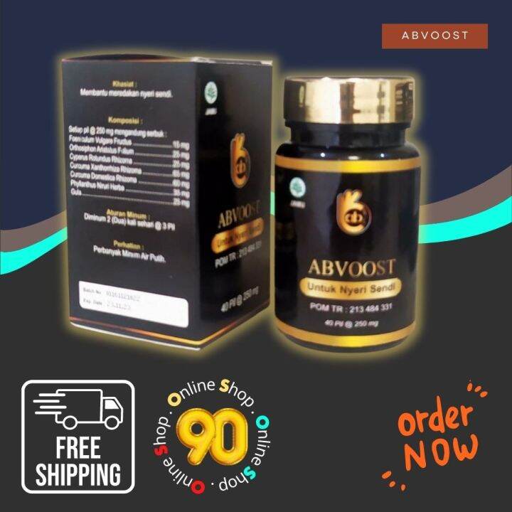 ABVOOST / BIOVOOST PIL HITAM AJAIB UNTUK SENDI & TULANG BPOM TERMURAH ...