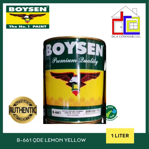 BOYSEN QDE LEMON YELLOW 1GALLON/ 1LITER/ ¼LITER | Lazada PH