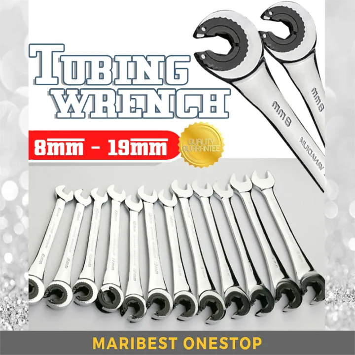8-19Mm Tubing Ratchet Combination Wrench Chrome Vanadium Steel Tubing ...