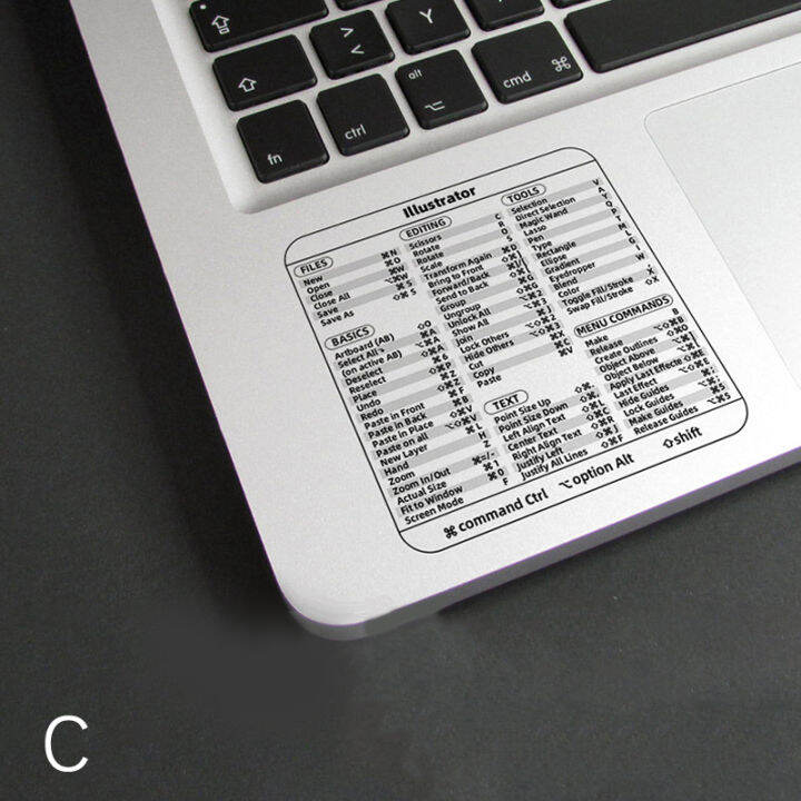 [ciciselling] 1pc PC Reference Keyboard Shortcut Sticker Adhesive for ...