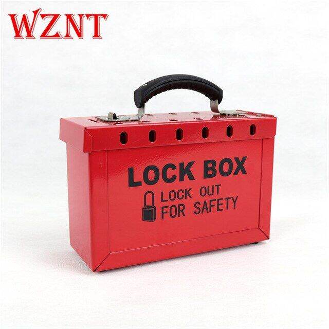Nt-K01 Nt-K02 Portable Steel Group Safety Lockout Box Kits All Hand Lock Box Steel Plate 12 Lock ...