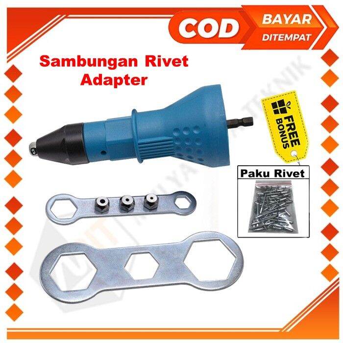 Alat Tang Rivet Adaptor Sambungan Konverter Bor Listrik Gun Adapter ...