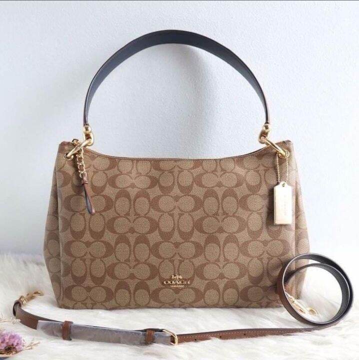 Guaranteed Authentic Coach F28967 Mia Shoulder Bag Signature Coated ...