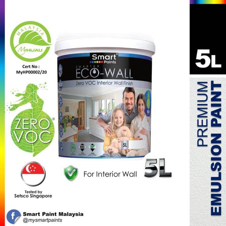 5L SMARTEX ECO-WALL CAT EMULSI part 2 | Lazada