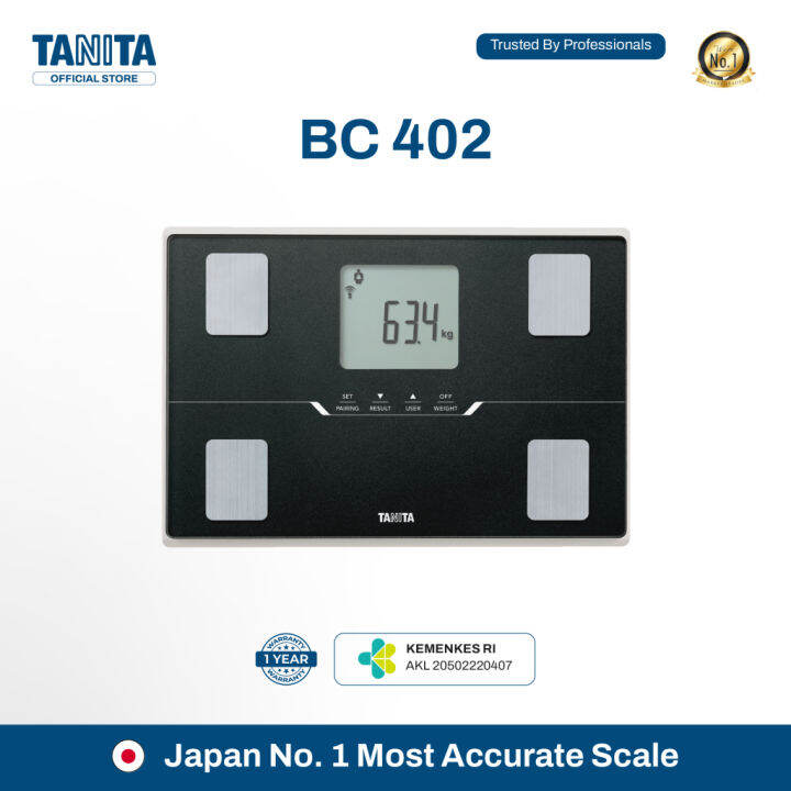 TANITA BC-402 Timbangan Badan Digital BMI with Bluetooth 9 in 1 | Lazada Indonesia