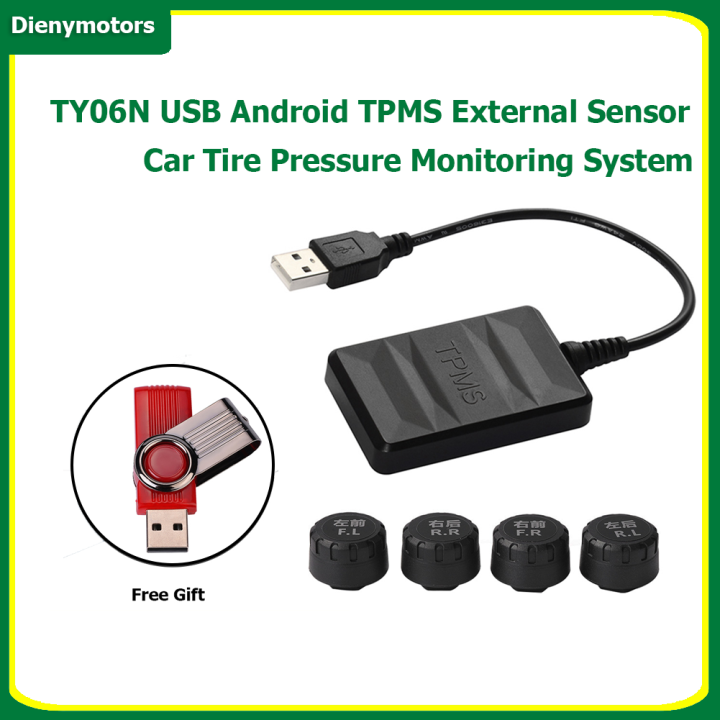 TY06N USB Android TPMS External Sensor Car Tire Pressure Monitoring System | Lazada PH