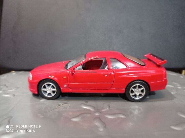 Diecast Kinsmart Nissan Skyline GT-R R34 - Red | Lazada Indonesia