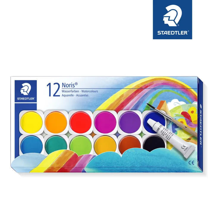 STAEDTLER NORIS CLUB PAINT BOX 12 COLORS 888 NC12 | Lazada PH