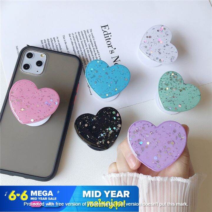 Griptok Glitter หัวใจ popsocket การ์ตูนติดหลังมือถือ ที่ติดโทรศัพท์ ที่ติดหลังมือถือ กริ๊บต็อก ...