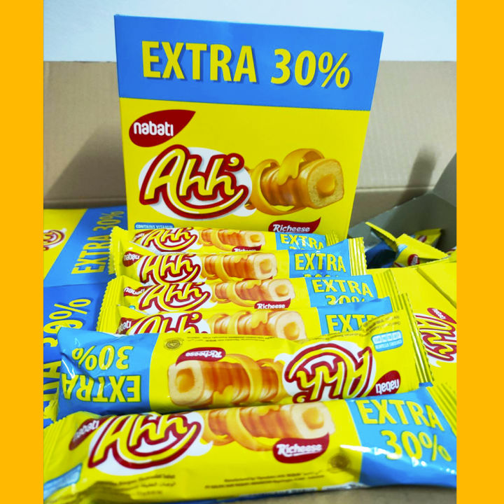 💥Nabati Ahh' Extra ขนมเคลือบชีส ขนมข้าวโพด สอดไส้ชีส ข้าวโพดเคลือบชีส ...