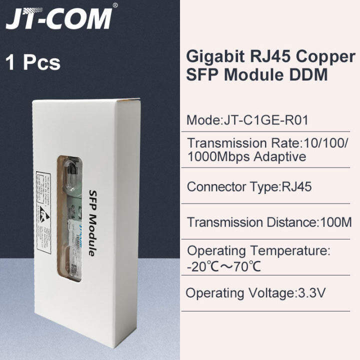 JT-COM Gigabit RJ45 Electrical interface SFP Module 1000Mbps SFP Copper ... JT-COM Gigabit RJ45 Electrical interface SFP Module 1000Mbps SFP Copper ...