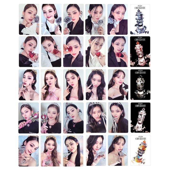 5ชิ้น/เซ็ต ITZY Photocards CHECKMATE Ryujin Yeji คอลเลกชันการ์ดโปสการ์ด ...