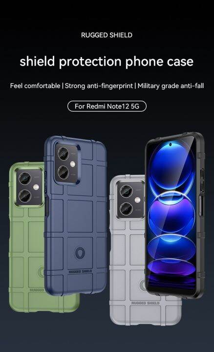 REDMI NOTE 12 / NOTE 12 PRO COVER RUGGED SHIELD MILITARY PREMIUM CASE ...