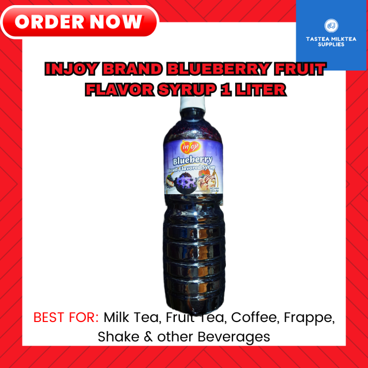 INJOY BLUEBERRY FRUIT FLAVORED SYRUP - TASTEA MILKTEA SUPPLIES | Lazada PH